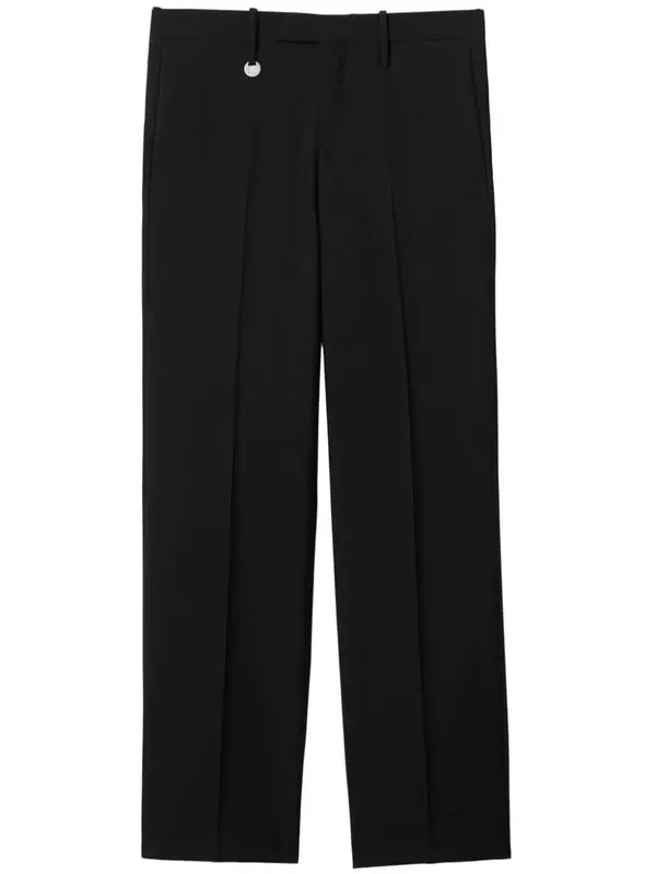 Burberry Straight-leg Wool Trousers - Black