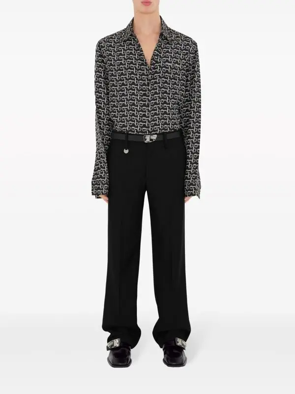 Burberry Straight-leg Wool Trousers