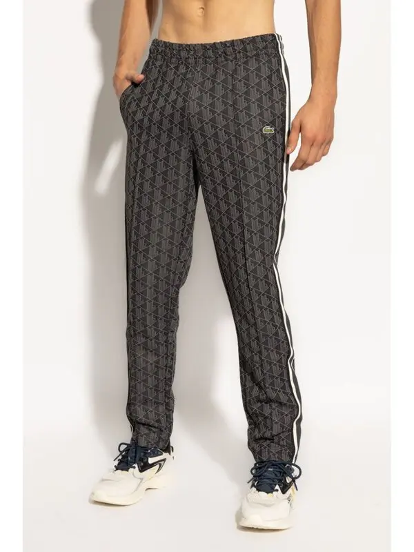 Lacoste Paris Monogram Track Pants - Black