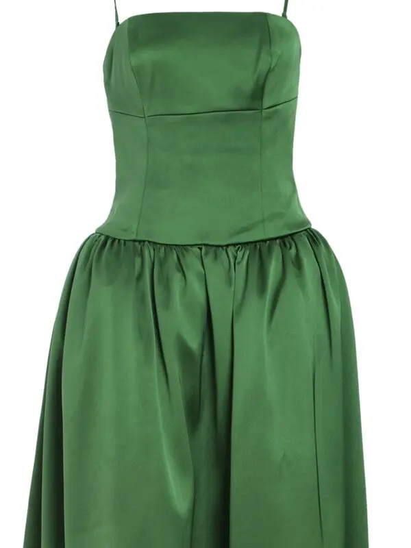 SELF-PORTRAIT Satin Bandeau Dress