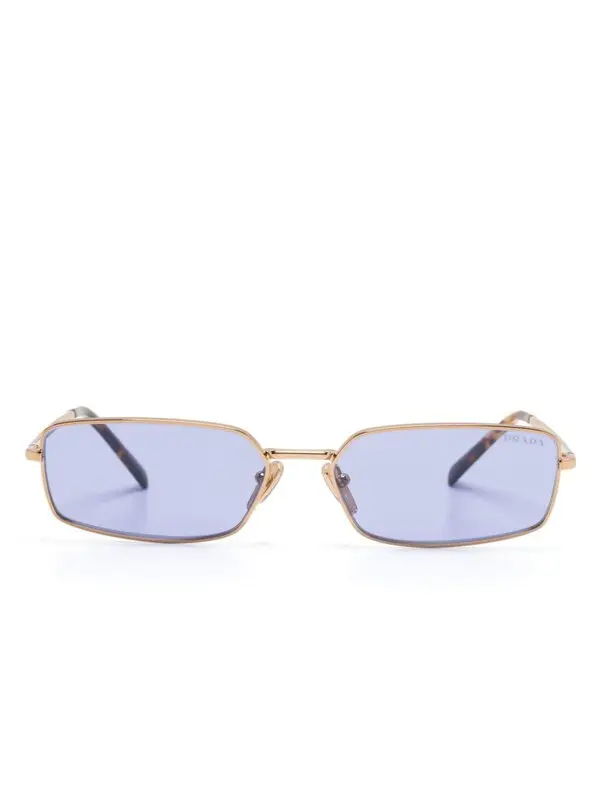 Prada Rectangle Sunglasses - Gold
