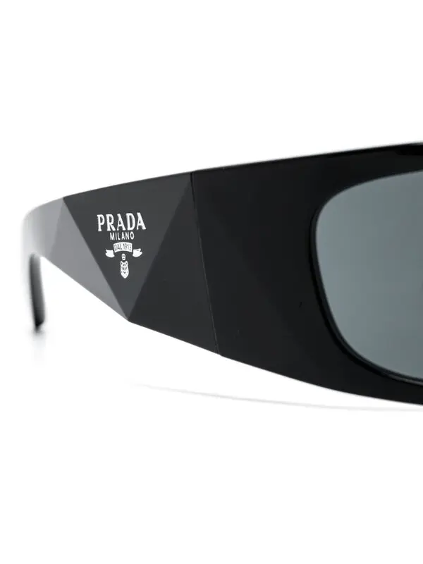 Prada Shield-frame Sunglasses - Black