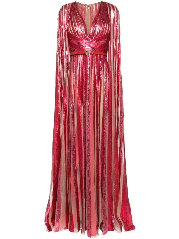 chinese dress ladies Elie Saab Floral Embroidery Tulle Floral Gown main image 1
