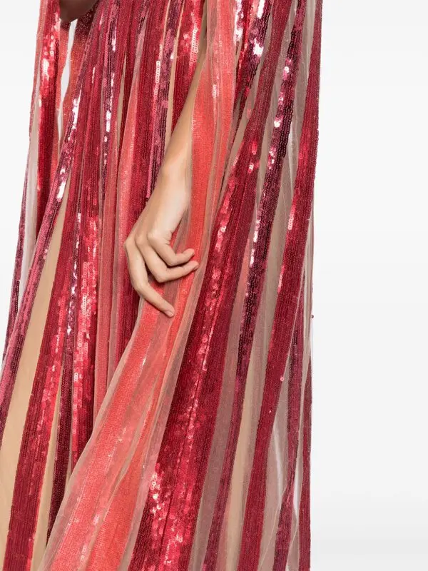 Elie Saab Embroidered Tulle Gown