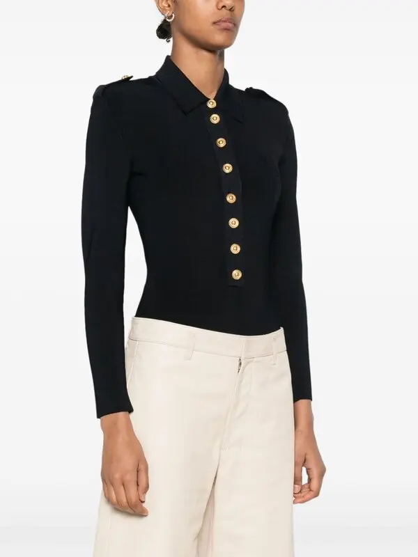 TOM FORD Ribbed-knit Bodysuit - Blue