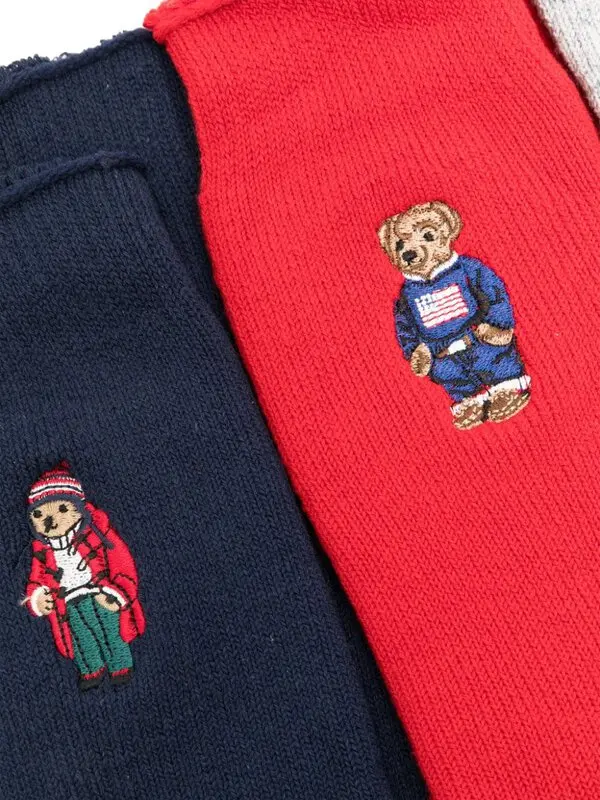 Polo Ralph Lauren Bear Motif Socks