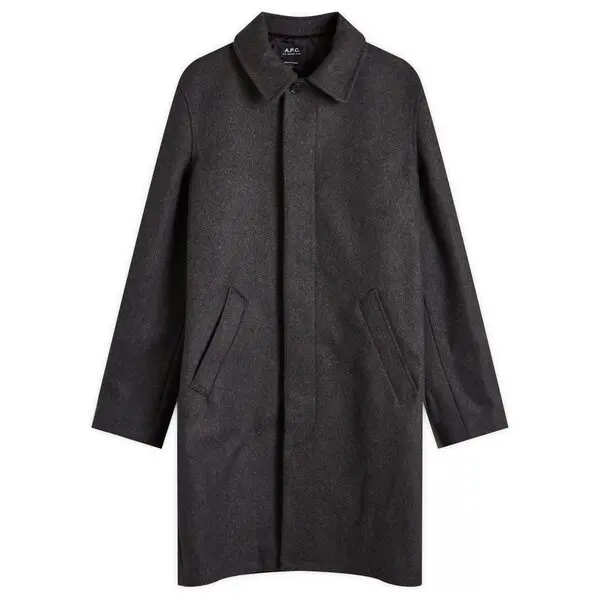 A.p.c. Auster Wool Mac - Anthracite Grey
