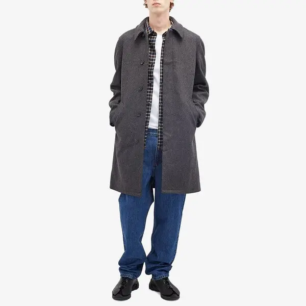A.p.c. Auster Wool Mac - Anthracite Grey