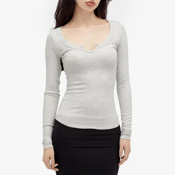 Joah Brown Henley Long Sleeve Top