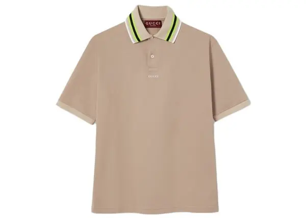 Gucci Cotton Embroidery Polo Shirt