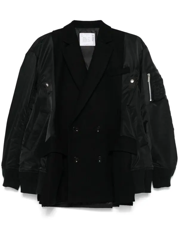 Sacai Panelled Double-breasted Jacket