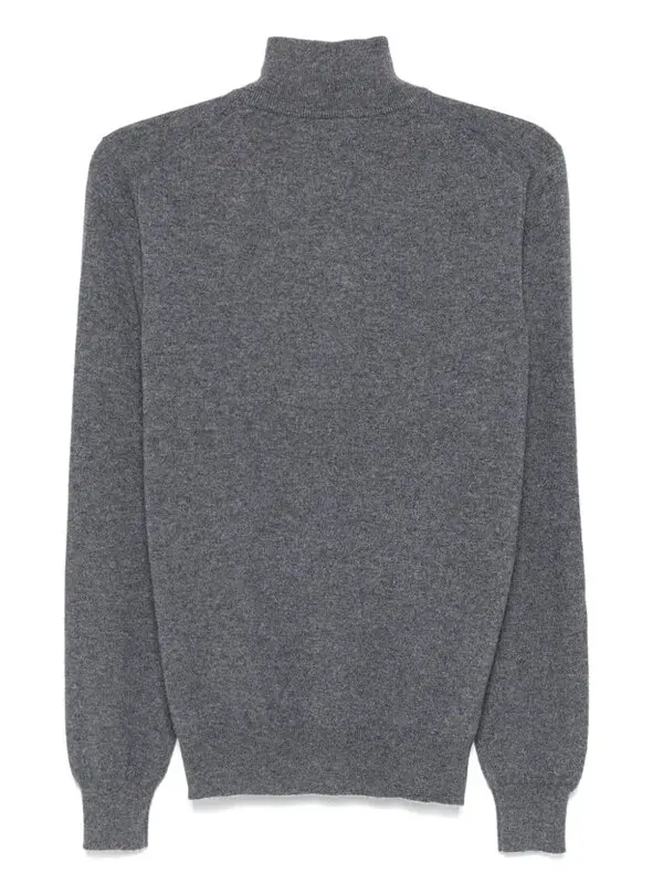 BARBA NAPOLI Lupo Zip Sweater - Grey