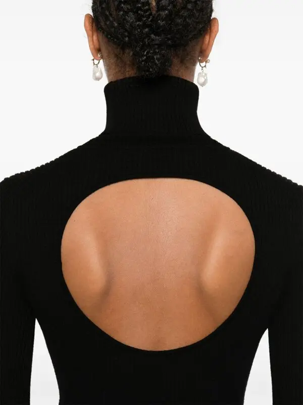 P.a.r.o.s.h Cut-out Detail Sweater - Black