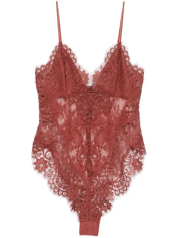 Zimmermann Illustration Bodysuit - Brown