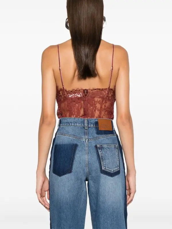 Zimmermann Illustration Bodysuit - Brown