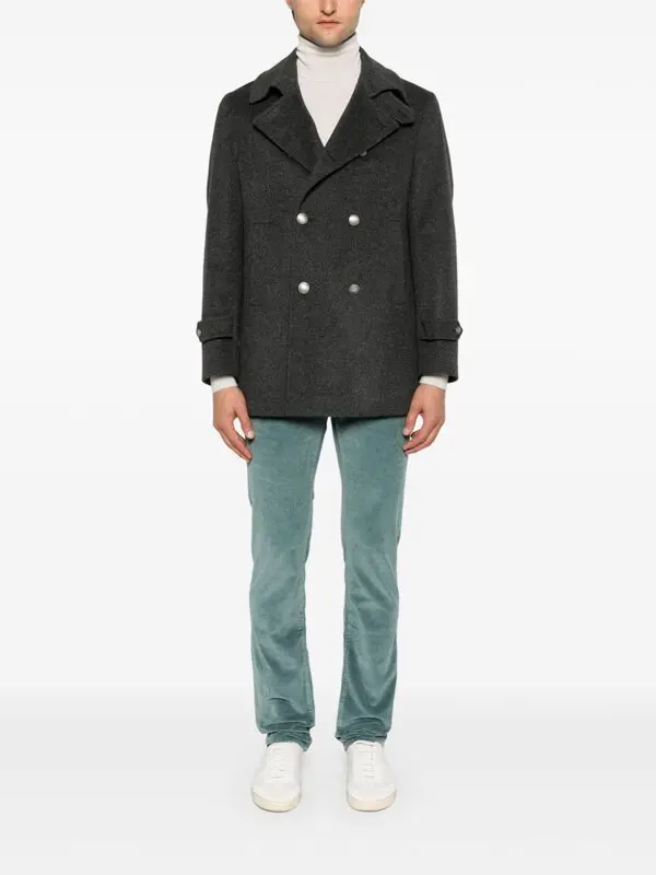 BARBA NAPOLI Felted Pea Coat
