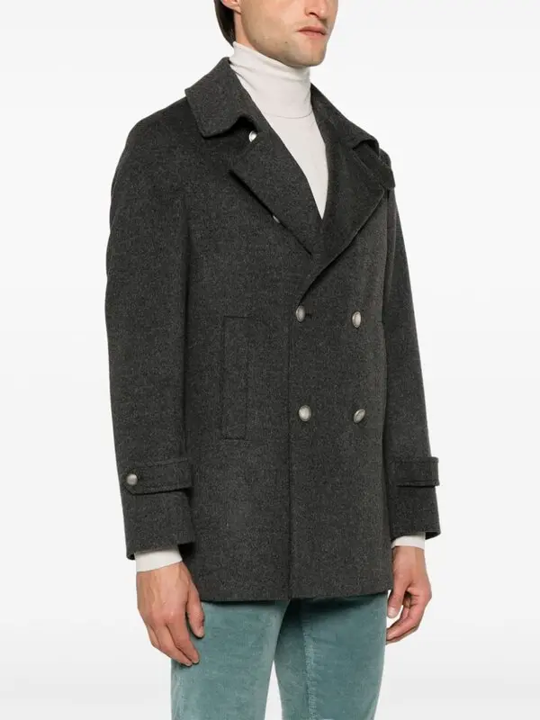 BARBA NAPOLI Felted Pea Coat