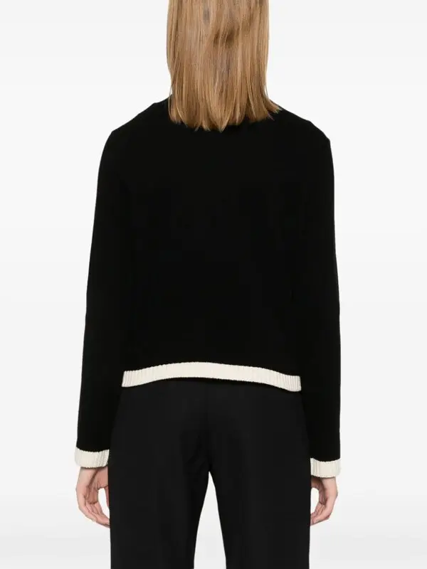 Tory Burch Kendra Chunky Wool Cardigan - Black