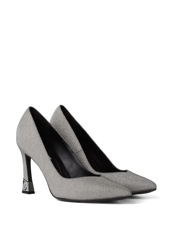 Karl Lagerfeld Premiere 90mm Glitter Pumps - Silver