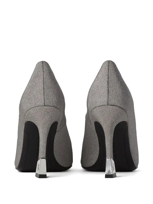 Karl Lagerfeld Premiere 90mm Glitter Pumps - Silver
