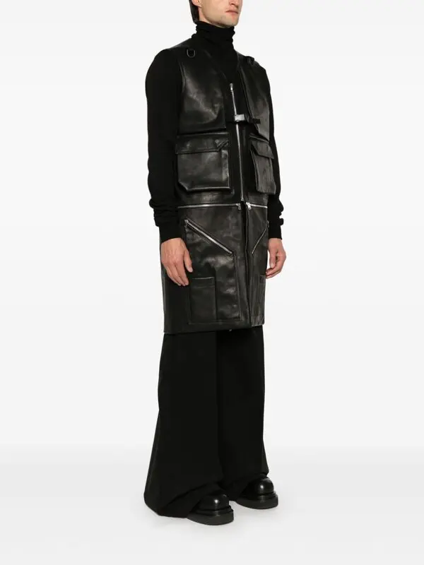 Rick Owens Utility Leather Vest