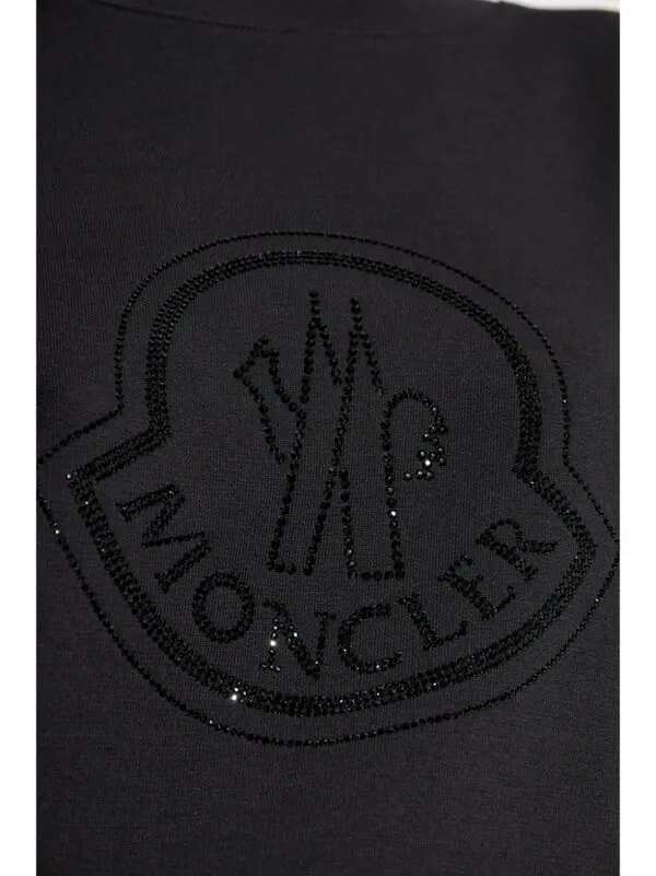 Moncler Crystal-embellished Sweatshirt - Black