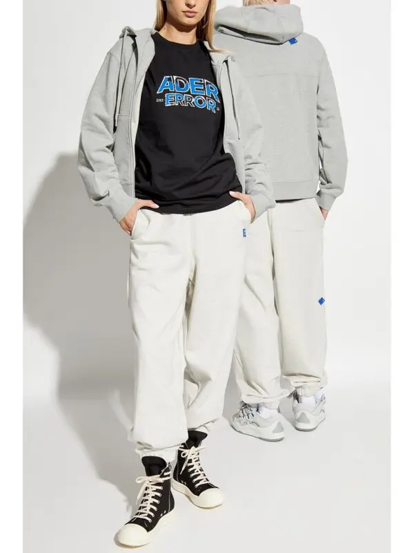 ADER ERROR Logo-embroidered T-shirt - Black