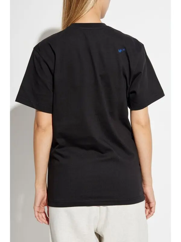 ADER ERROR Logo-embroidered T-shirt - Black