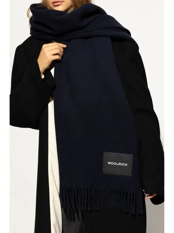 Woolrich Pure Virgin Wool Scarf - Black