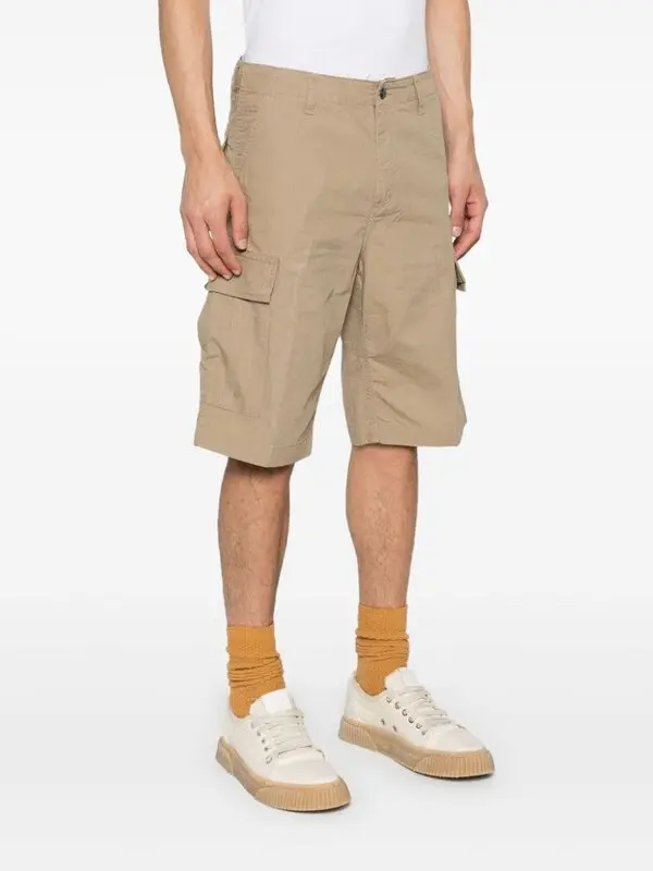 Carhartt Work In Progress Logo-patch Cargo Shorts - Brown
