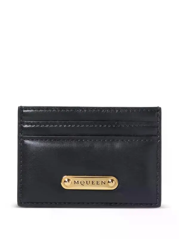 Alexander McQueen Logo-plaque Cardholder - Black