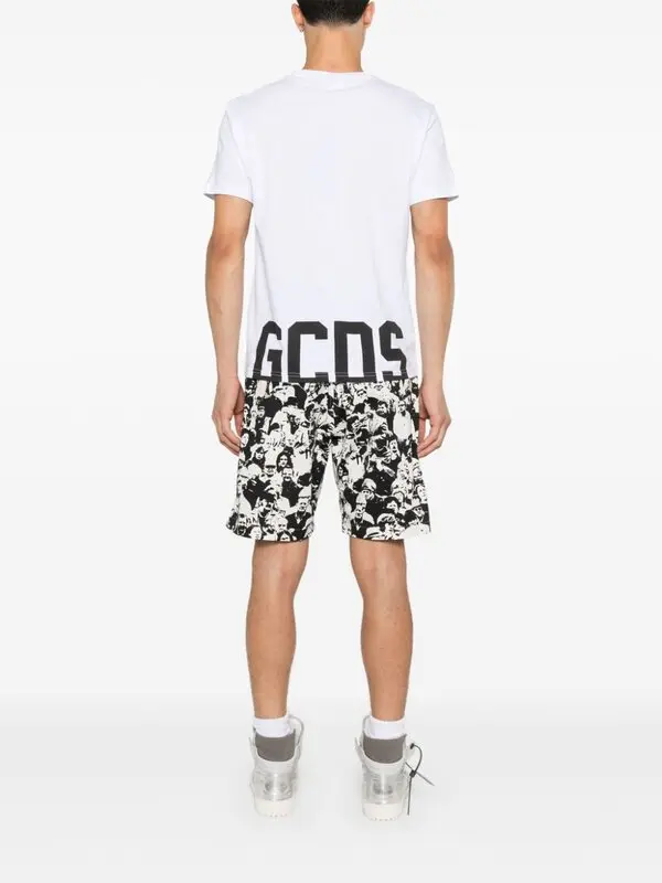 Gcds Low Band Logo T-shirt - White