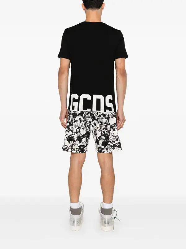 Gcds Low Band Logo T-shirt - Black