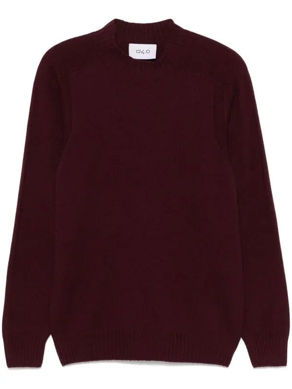 D4.0 Virgin Wool Sweater - Red