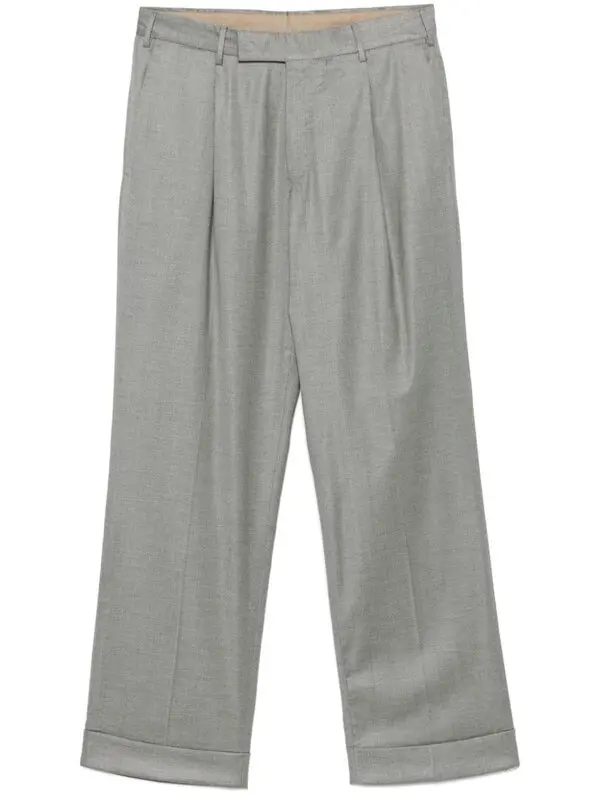 PT TORINO Pleated Straight Leg Trousers
