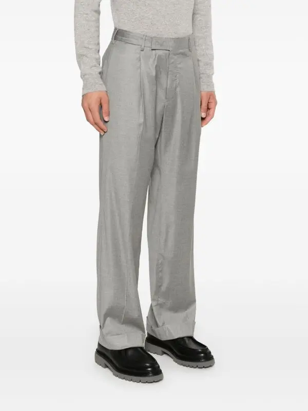 PT TORINO Pleated Straight Leg Trousers