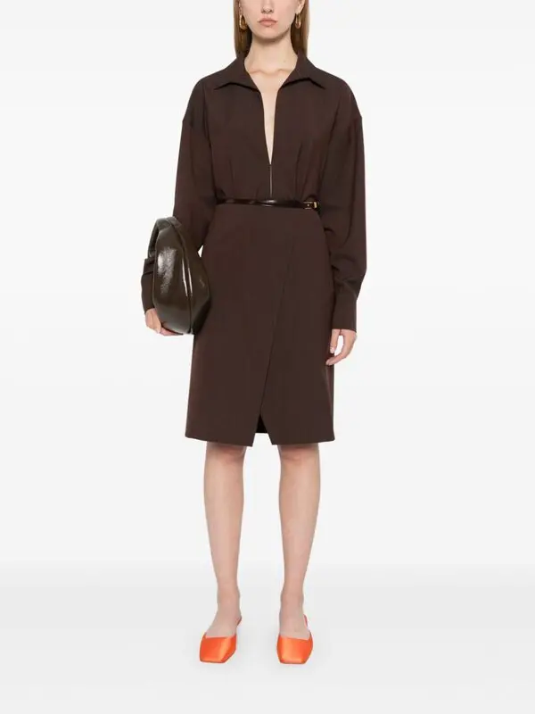 Philosophy Di Lorenzo Serafini Wrap Mini Skirt - Brown