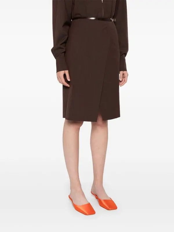 Philosophy Di Lorenzo Serafini Wrap Mini Skirt - Brown