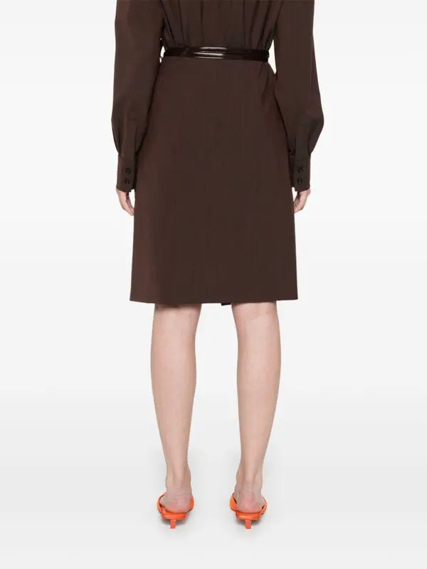 Philosophy Di Lorenzo Serafini Wrap Mini Skirt - Brown