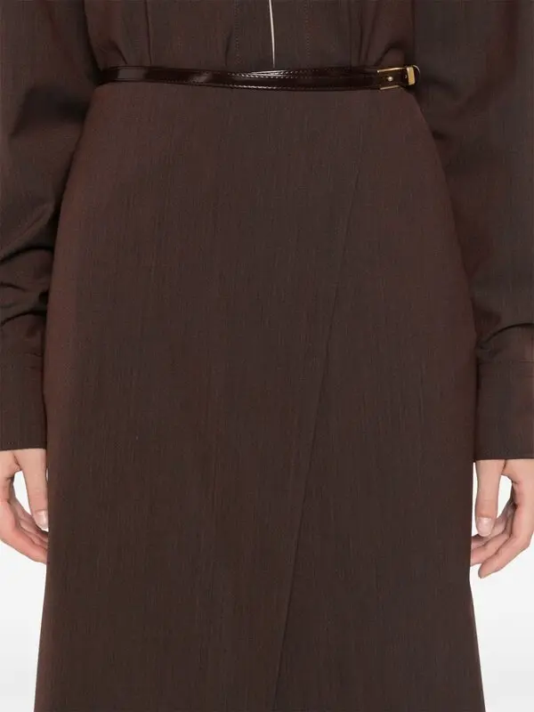 Philosophy Di Lorenzo Serafini Wrap Mini Skirt - Brown