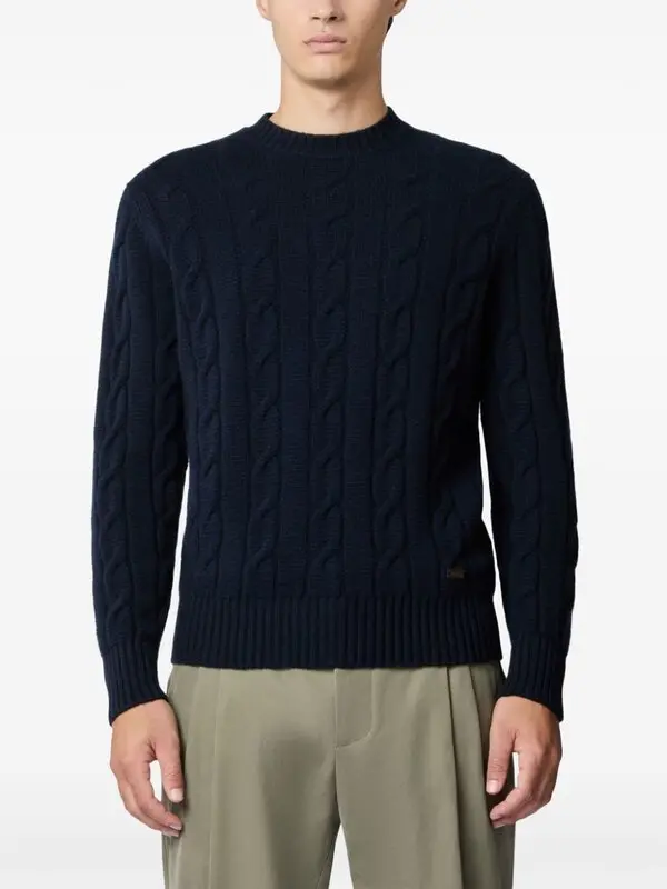 TOD'S Cable-knit Crew-neck Sweater