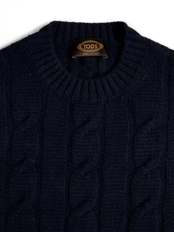 TOD'S Cable-knit Crew-neck Sweater