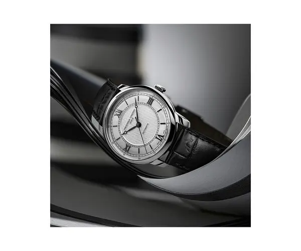 FREDERIQUE CONSTANT Classic 39mm Watch - Silver/black