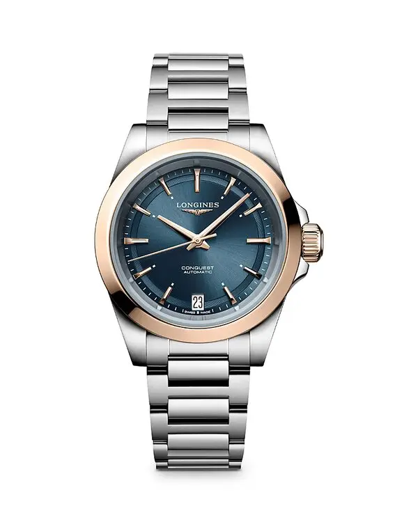 LONGINES Conquest 34mm Watch - Blue/silver
