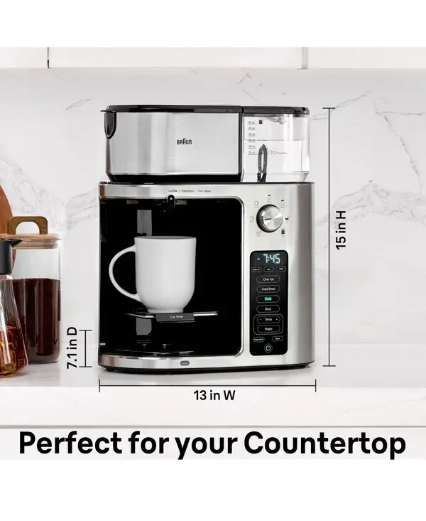 BRAUN Multiserve Plus 10- Cup Drip Coffee Maker With Cold Brew