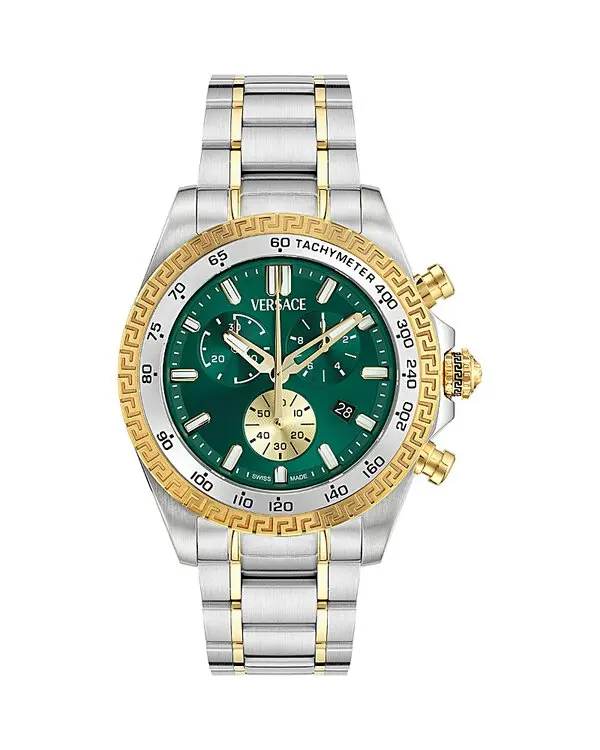Versace Chrono X Chronograph, 44mm - Green/silver