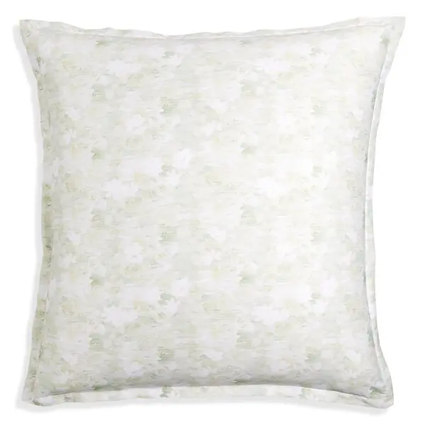 SFERRA Pittore Long Staple Cotton Sateen Floral Euro Sham Exclusive - Willow