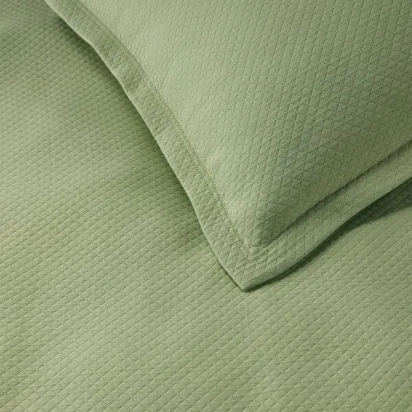 SFERRA Rombo Cotton Diamond Matelasse Euro Sham - Willow