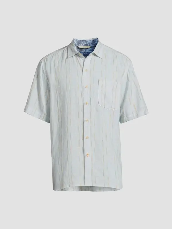 Tommy Bahama Sonora Stripe Button-front Shirt - Dew Drop