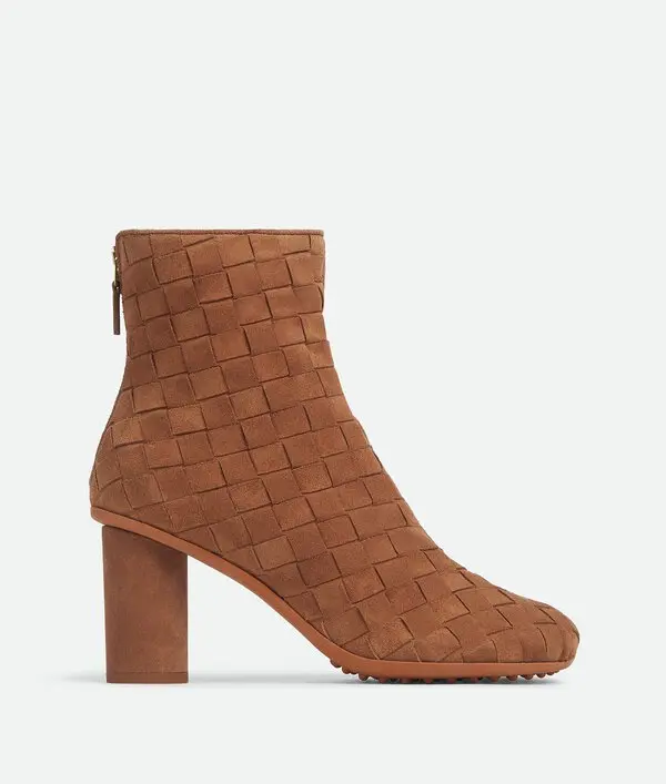 BOTTEGA  VENETA Intrecciato Suede Ankle Boots